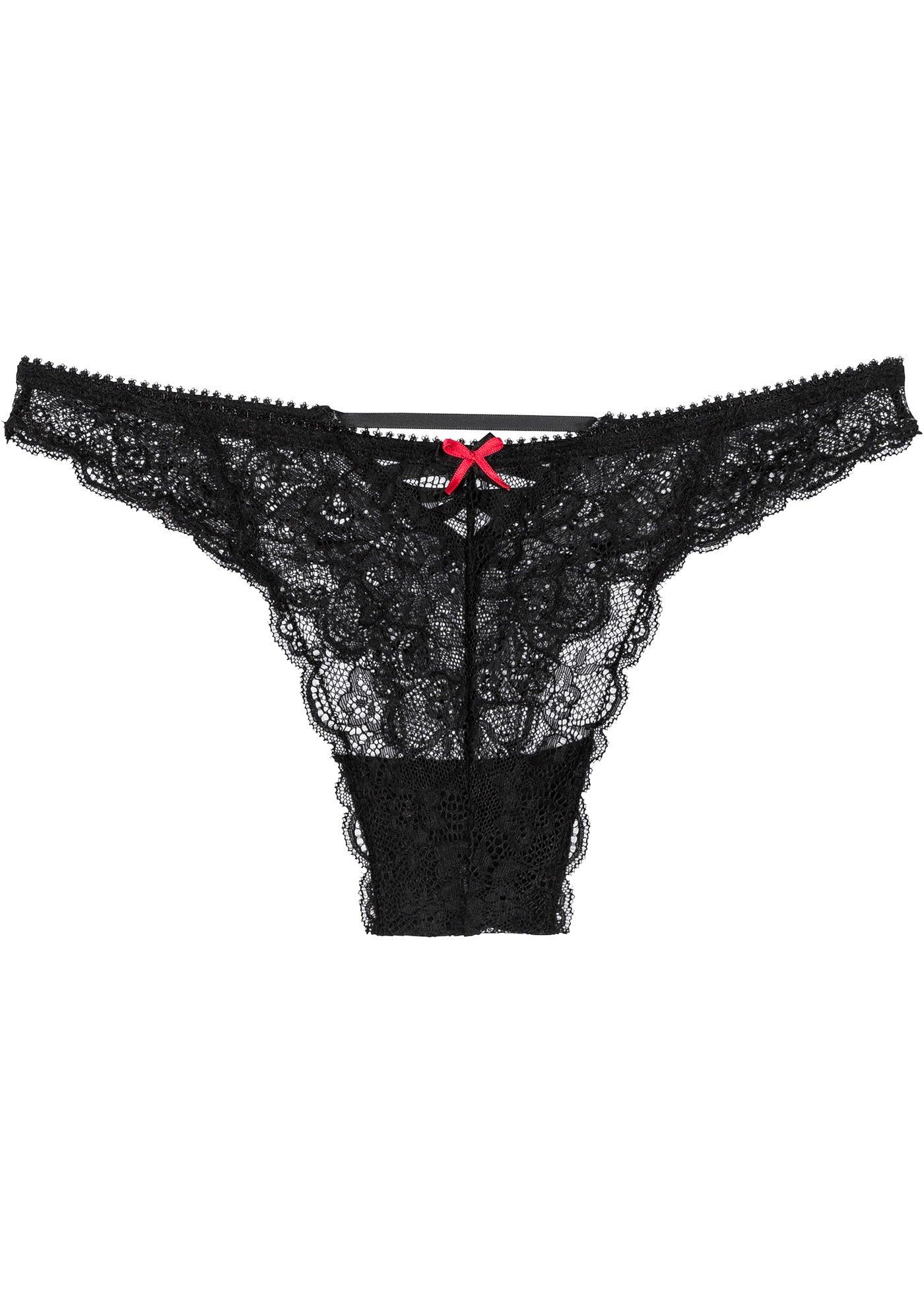 Attraktiver String mit toller Hinterhose - schwarz Attraktiver String mit toller Hinterhose - schwarz