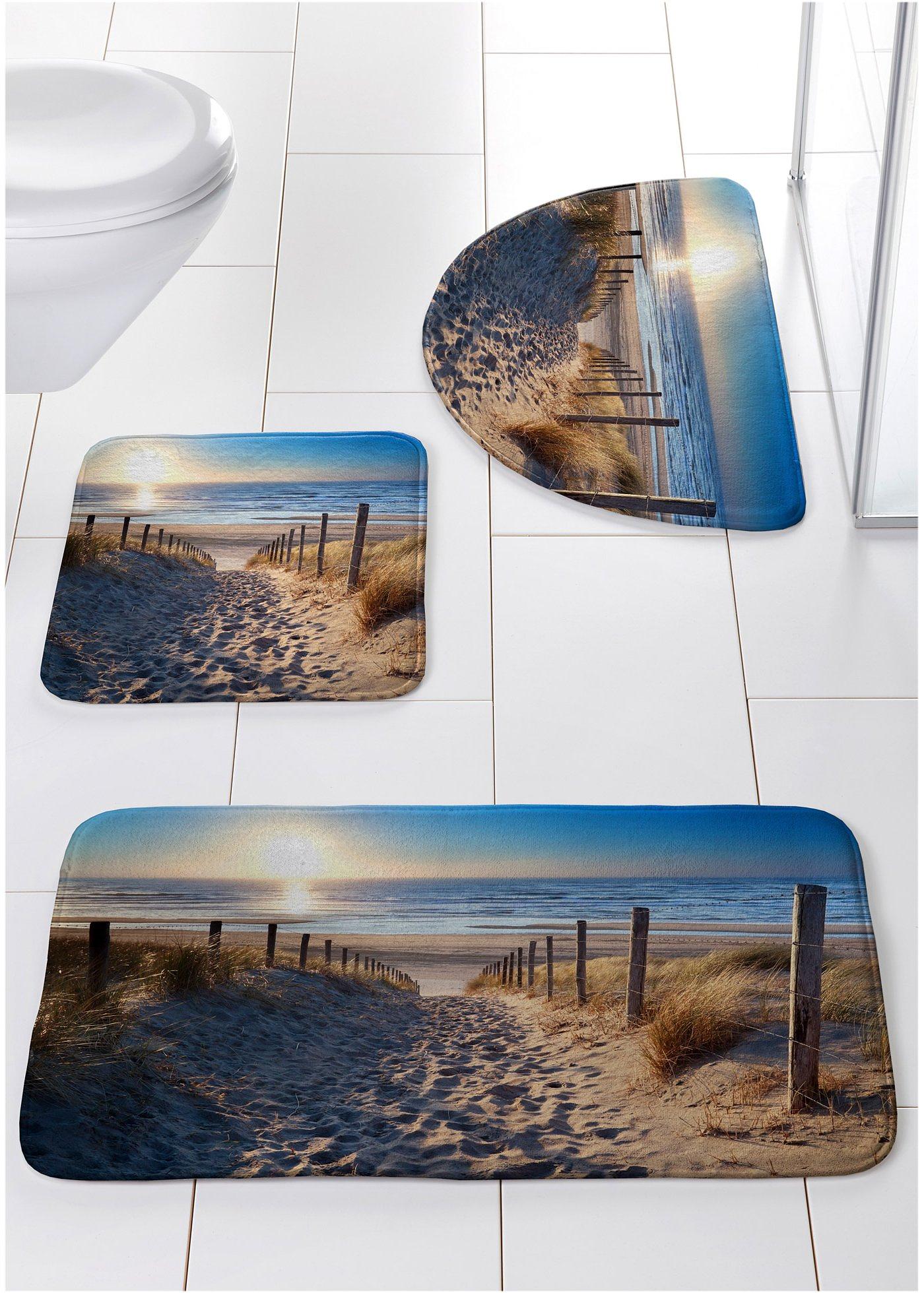 Badematte erzeugt Nordsee Feeling - bunt