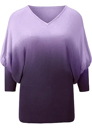 Fledermaus-Strickpullover mit extrabreitem Saum - Damen | bonprix