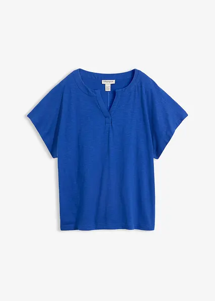 luftiges Tunika-Shirt - blau - Damen | bonprix