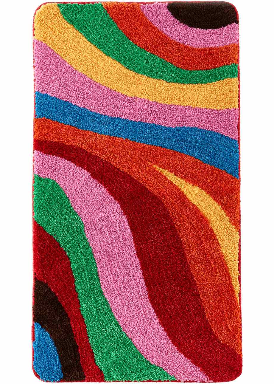 Badematte mit frischen bunten Farben - bunt