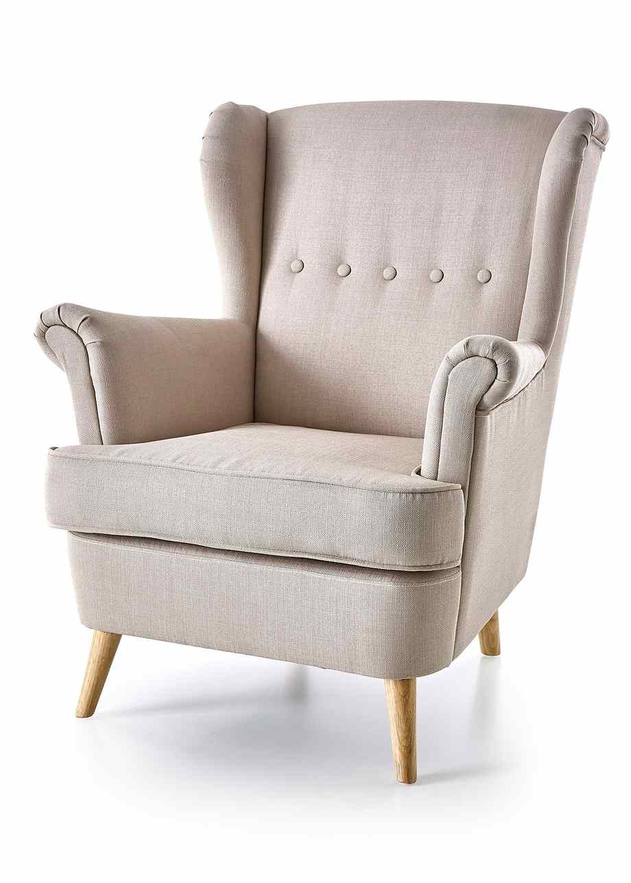Relaxen auf diesem bequemen Ohrensessel. - beige