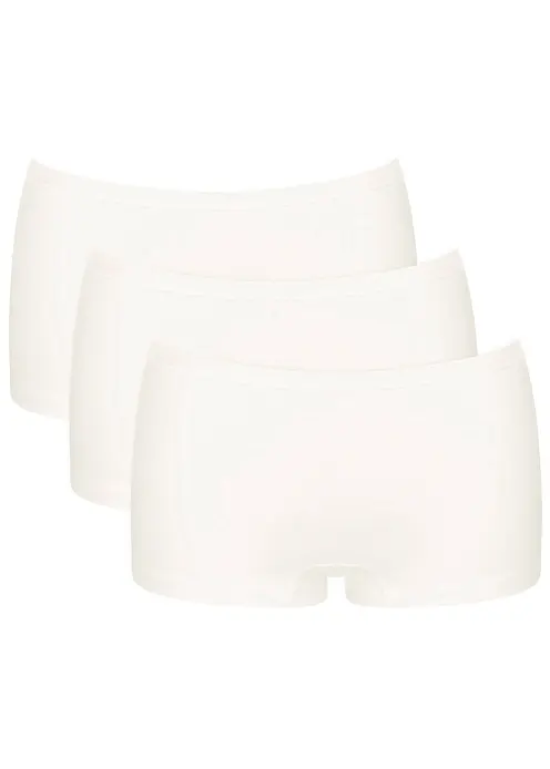 3er-Pack Shorts für jeden Tag - 3x weiß - Damen | bonprix
