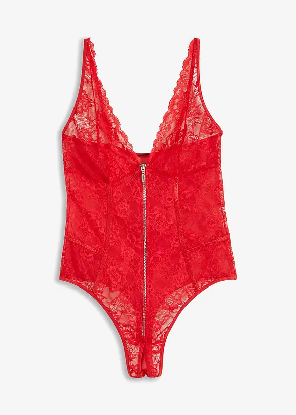 Sexy Body mit Reißverschluss - rot - Damen | bonprix