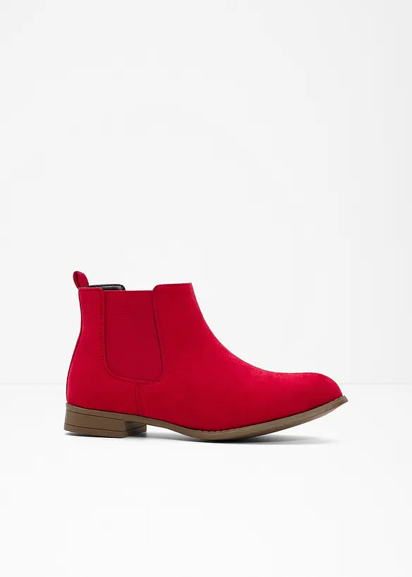 Schlichter Chelsea Boot im Casual Look - rot - Damen | bonprix