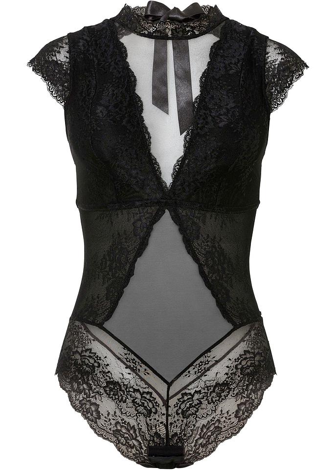 Verführerischer Body aus traumhafter Spitze - schwarz | bonprix