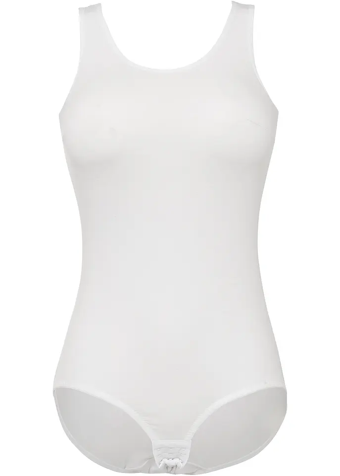 Schlichter Body mit Baumwollzwickel - weiß - Damen | bonprix