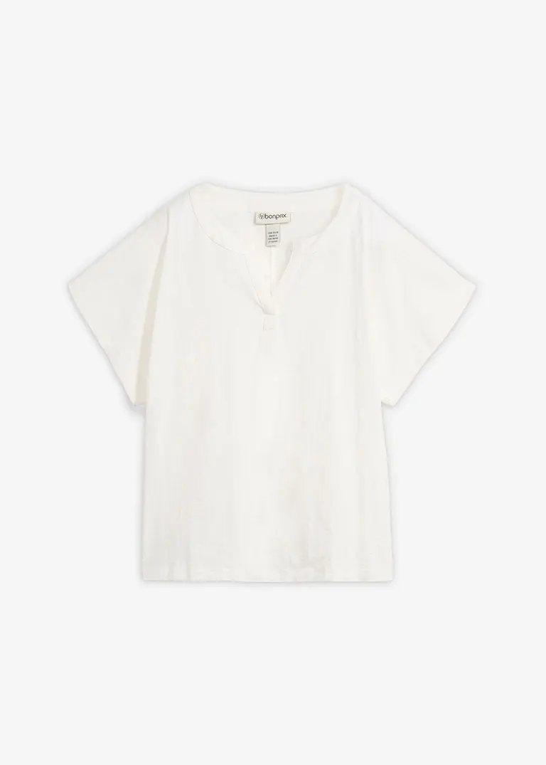 luftiges Tunika-Shirt - weiß - Damen | bonprix