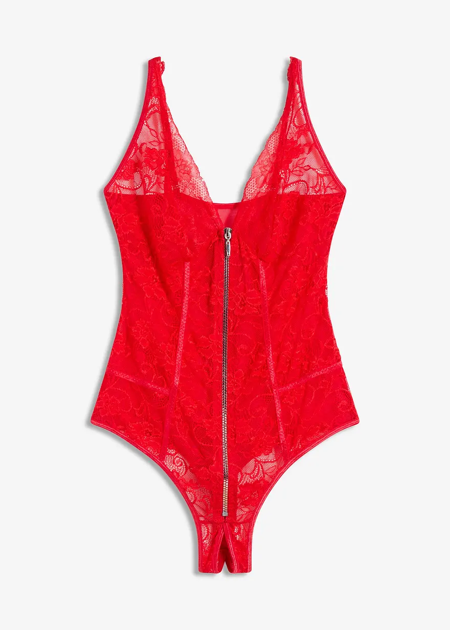 Sexy Body mit Reißverschluss - rot - Damen | bonprix